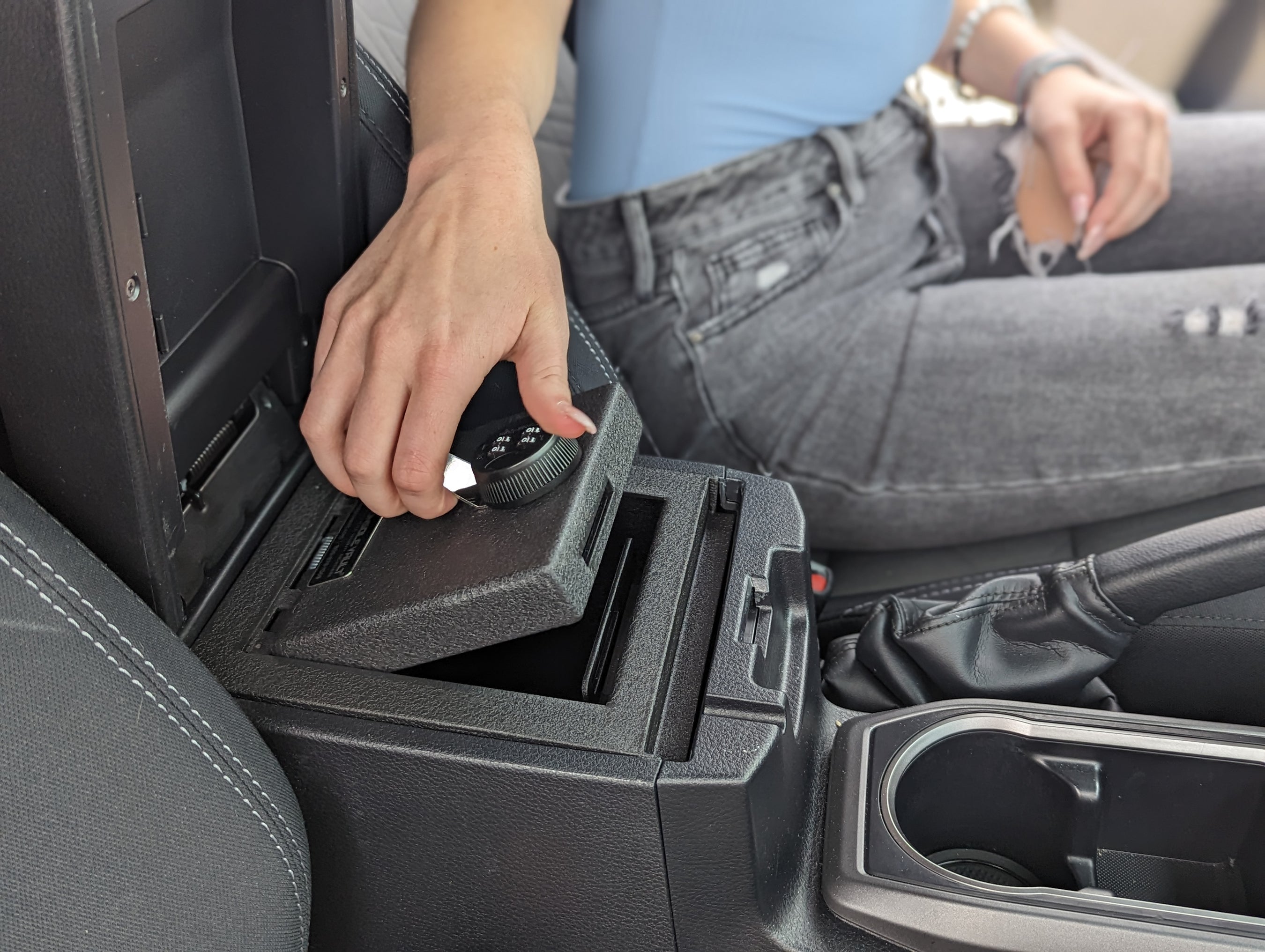 Toyota Console Safe | Discreet Toyota Center Console Safe | Console Vault