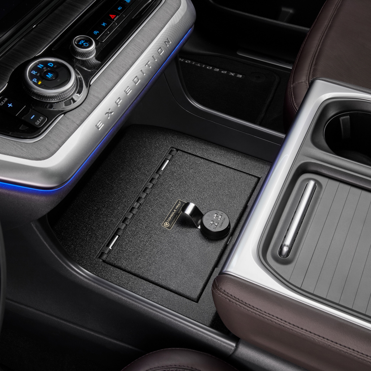 Ford Excursion Full Floor Center Console Safe: 2000 - 2005 | Console Vault