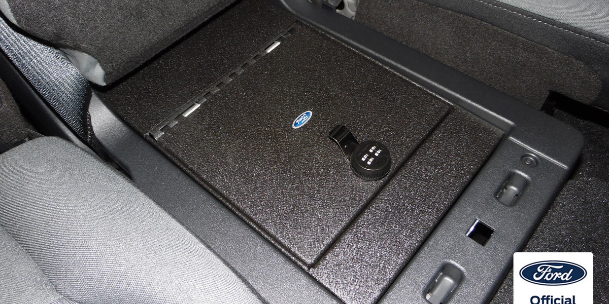 Ford F150 Under Front Middle Bench Seat Console Safe: 2015 – 2025 ...