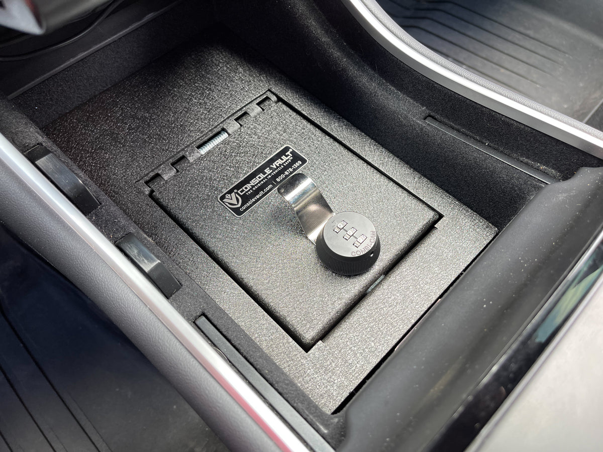 Tesla Model 3 Center Console Safe: 2017 – 2020 | Console Vault