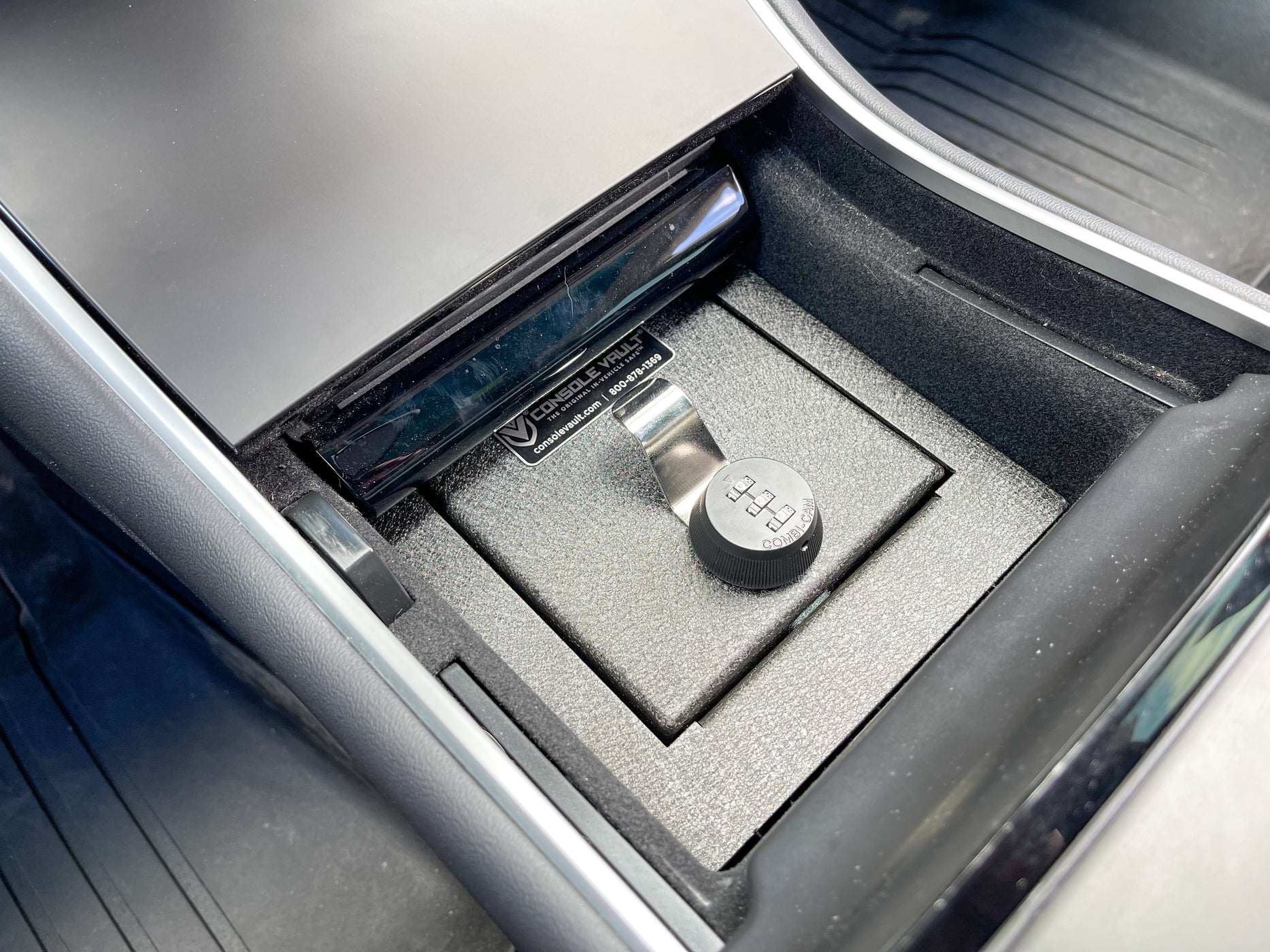 Tesla Model Y Center Console Safe: 2020 | Console Vault